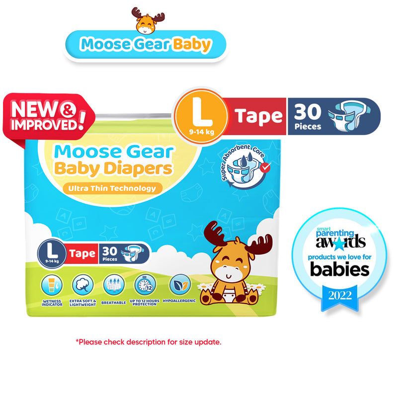 Moose Gear Baby Tape Diapers